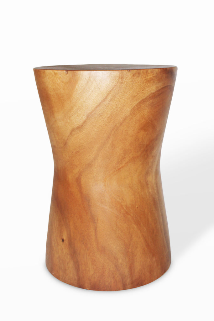 Monkey Pod Round Angle Stool Natural Finish 15x15x21.5"H.. – Saffron ...